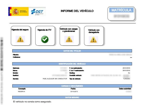 How to Get a Spanish Vehicle Report from DGT - Only €15